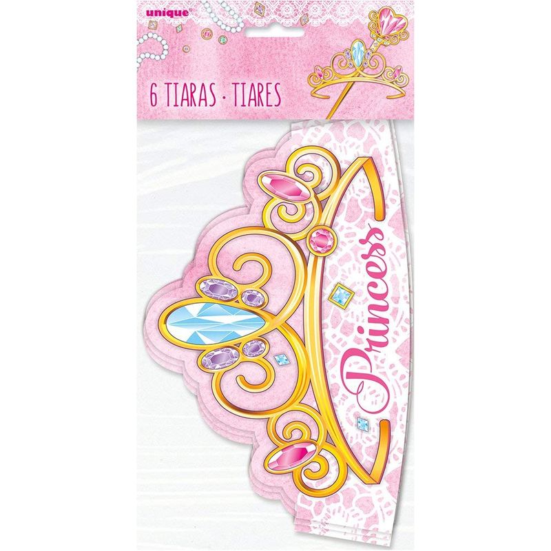 Charming Pink Princess Tiaras (6 Pieces) - Cute, Sparkling Crowns for ...