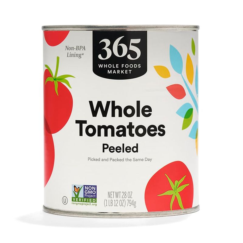 365 by Whole Foods Market, Tomatoes Whole Peeled, 28 Ounce - EveryMarket