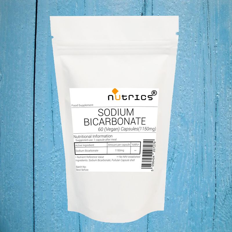 Nutrics® 1150mg (per Capsule) Sodium Bicarbonate 60 Capsules 2 Month ...
