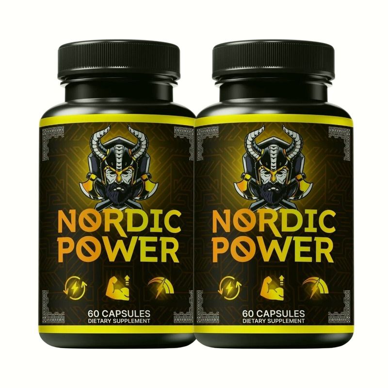 2-Pack Nordic Power Male Capsules - To Support Vitality & Stamina - 120 ...