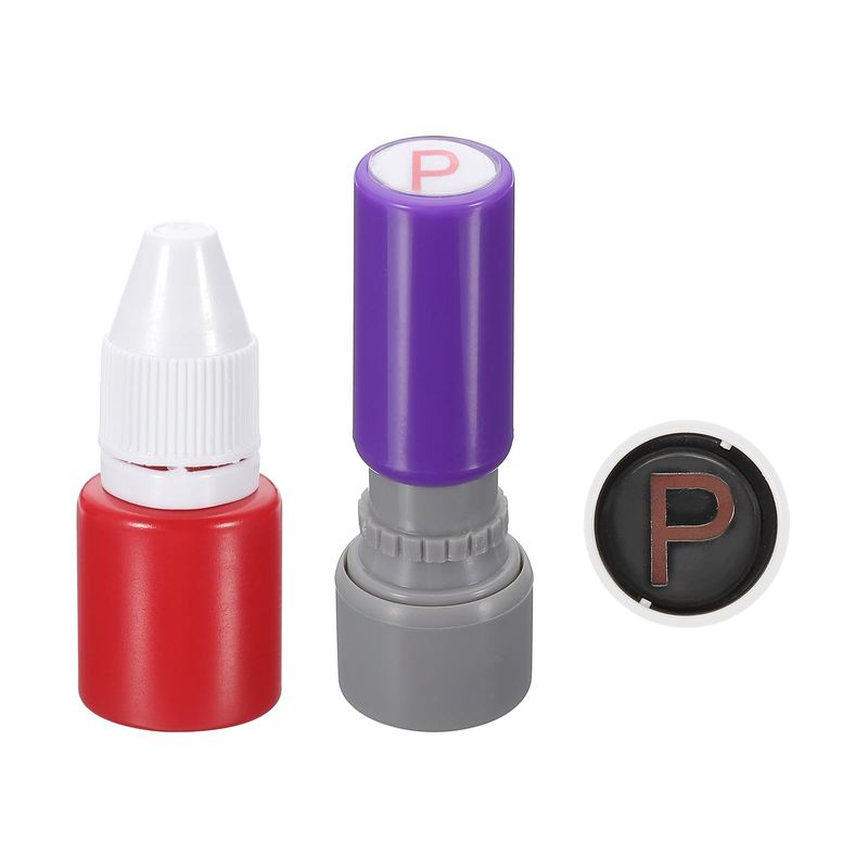 PATIKIL Letter Stamps Self Inking, Character P 7mm Alphabet Teacher ...