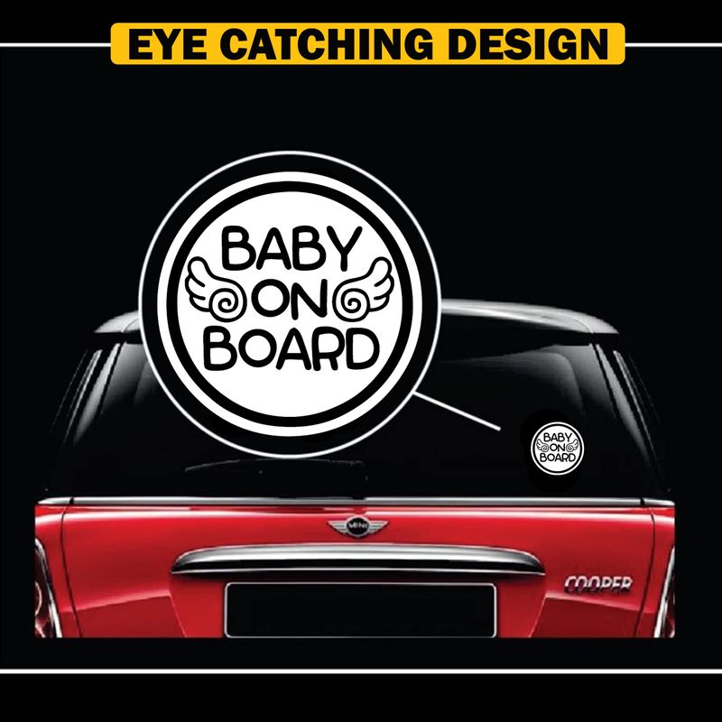 TOTOMO Baby on Board Sticker - (Set of 2) Safety Caution Decal Sign ...