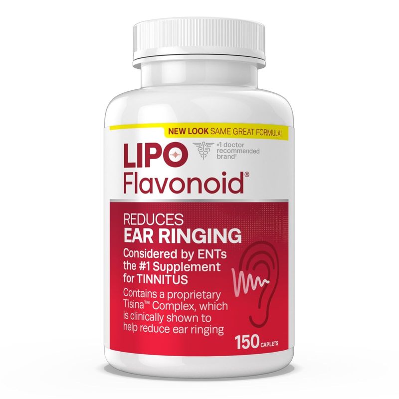 Lipo-Flavonoid Plus Tinnitus Relief for Ringing Ears OTC Flavonoid Ear ...