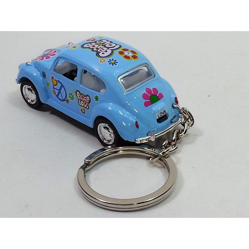 Showcast Kinsmart Volkswagen 1967 Blue Classic Love & Peace Hippie ...