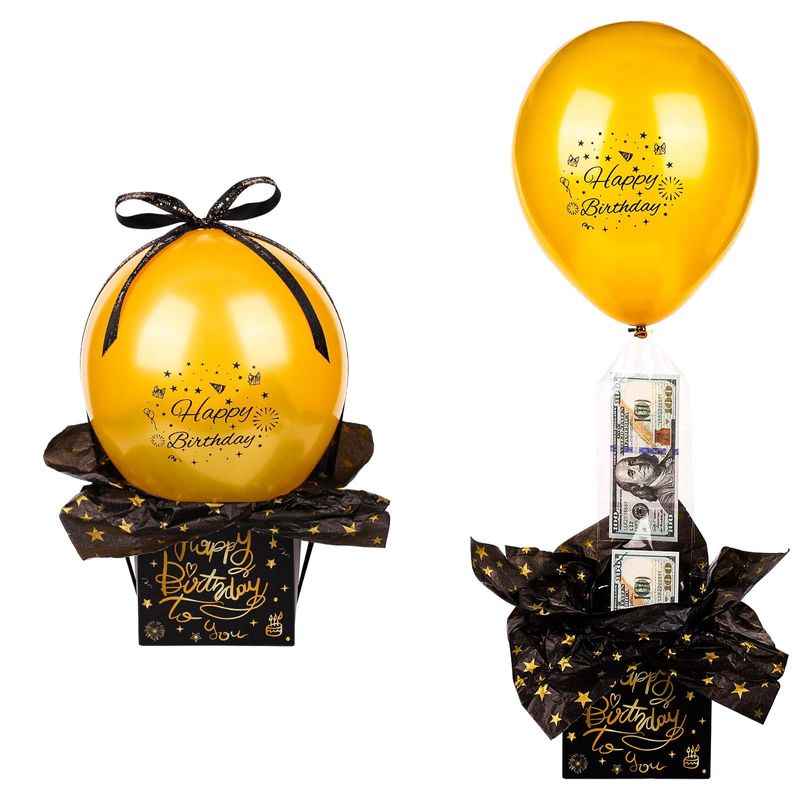 Birthday Money Box, Funny Pull Money Balloon Box Happy Birthday ...