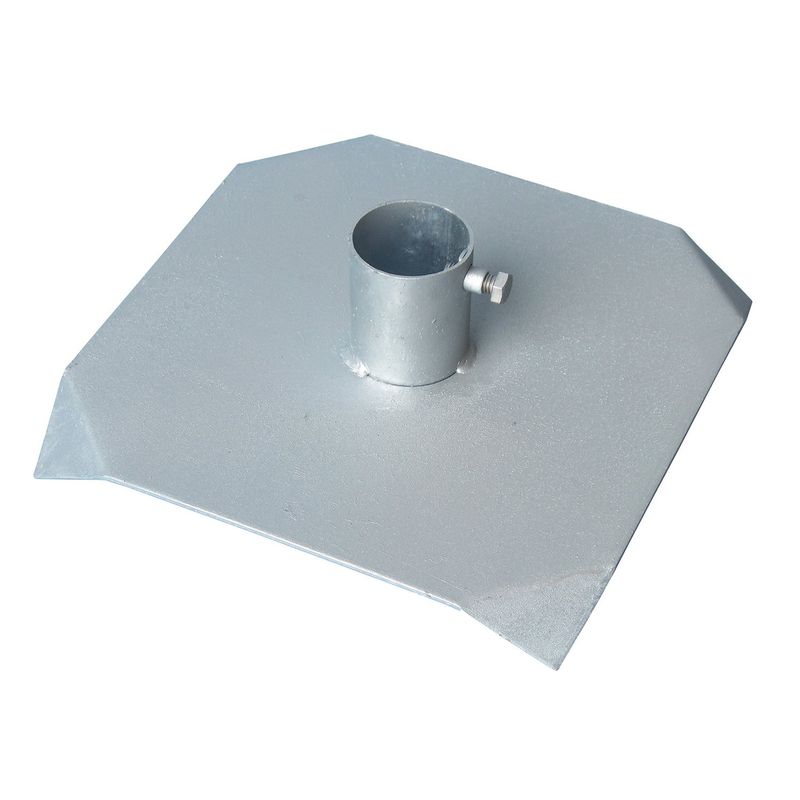 Dock Edge Stationary Dock Bottom Pad, Galvanized, 7/16" Holes for 3/8 ...