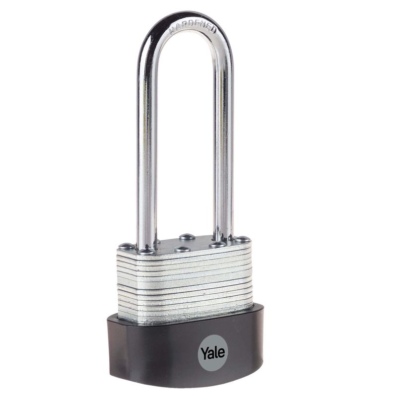 YALE - Laminated Steel Padlock (40 mm) - Outdoor Hardened Steel Shackle ...