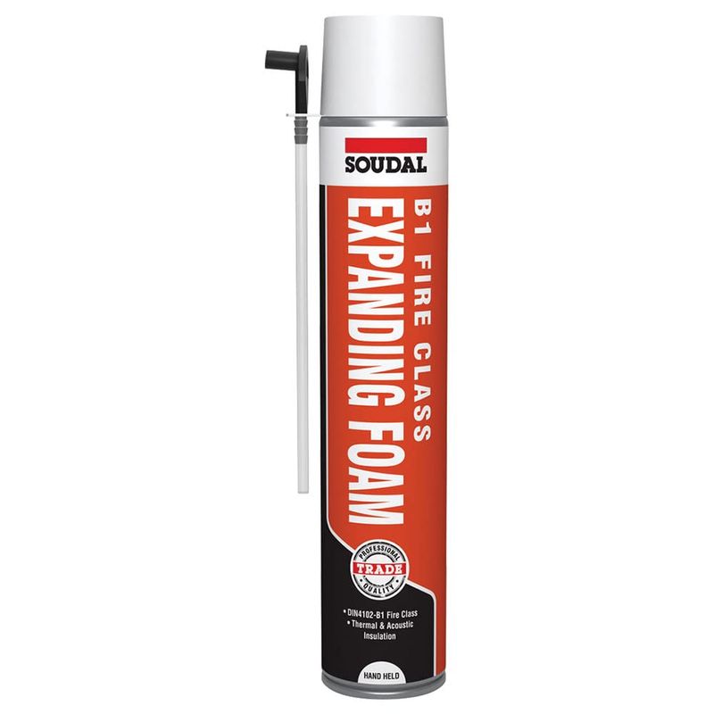 BC Profiles Soudal B1 Fire Class Expanding Foam | Acoustic Hand Held Fire Rated, One Component ...
