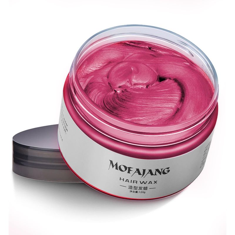 Red Hair Colour Wax, 120g Temporary Coloured Hair Paint Wax, Easy ...