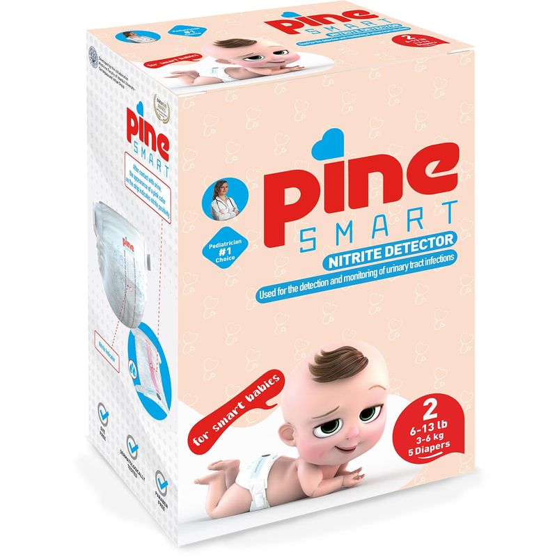 Pine Smart Intelligent Nappies with UTI Indicator, Test Nappy for Early ...