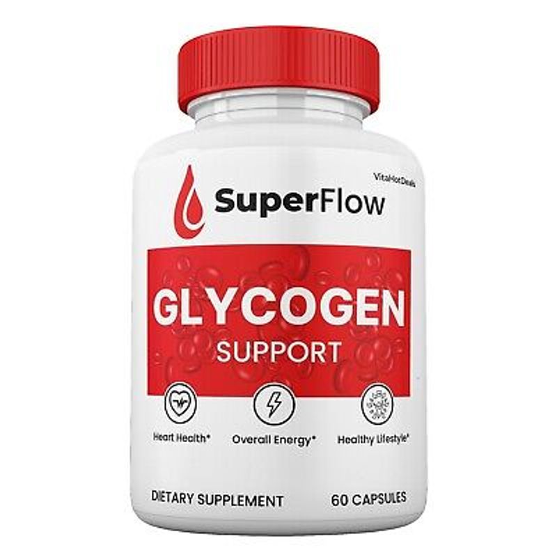 Super Flow Glycogen Support Capsules, SuperFlow Pills Blood Support (1 ...