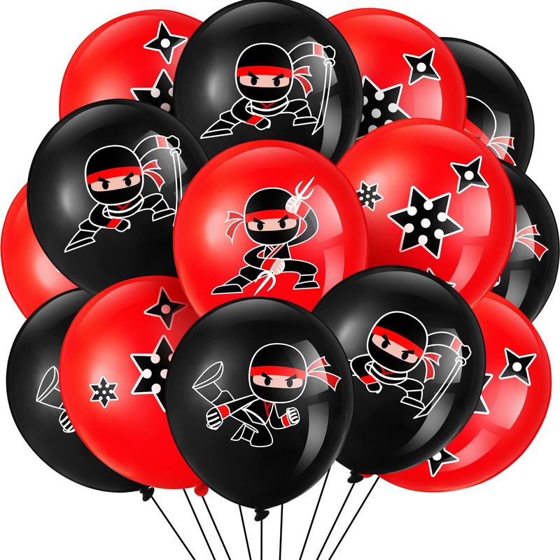 60 Pcs Ninja Balloons for Kids Ninja Birthday Party Favors Ninja Party ...