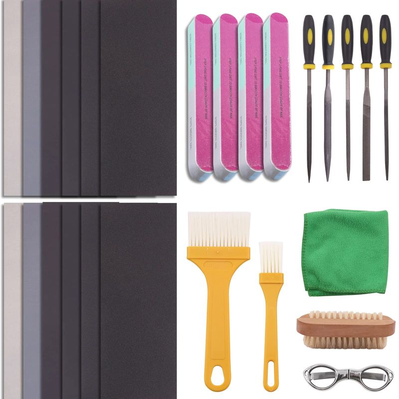 Rustark 26Pcs Resin Sanding and Polishing Casting Tools Assortment Kit ...