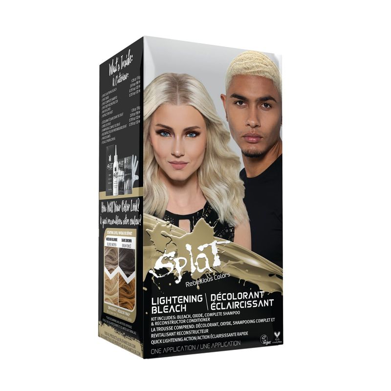 Splat Lightening Bleach Kit, 1 Application, Includes Oxide, Lightening ...