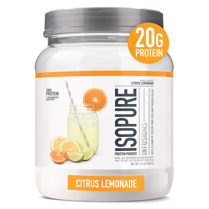 Isopure Protein Powder, Clear Whey Isolate Protein, Post Workout ...