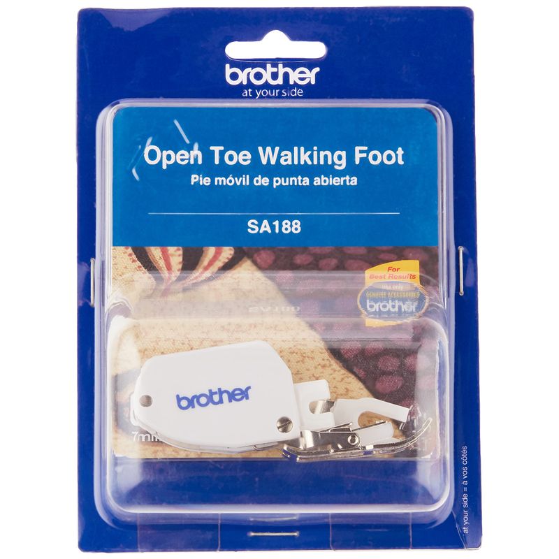 Brother Open Toe Walking Foot for Quilting and Sewing Multiple Layers ...