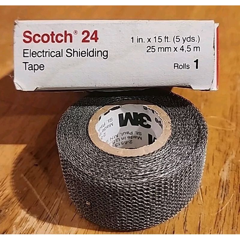 New Roll Of 3M Scotch 24, 1" x 15' Electrical Shielding Tape Tinned ...