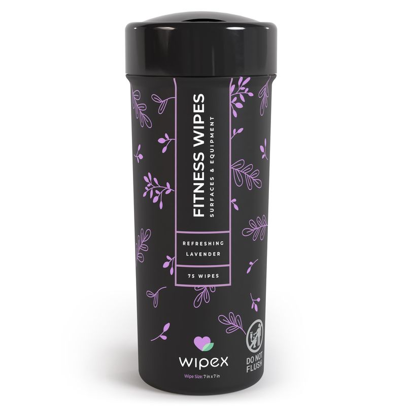 Wipex Gym Wipes & Fitness Equipment Wipes, Natural Lavender & Vinegar ...