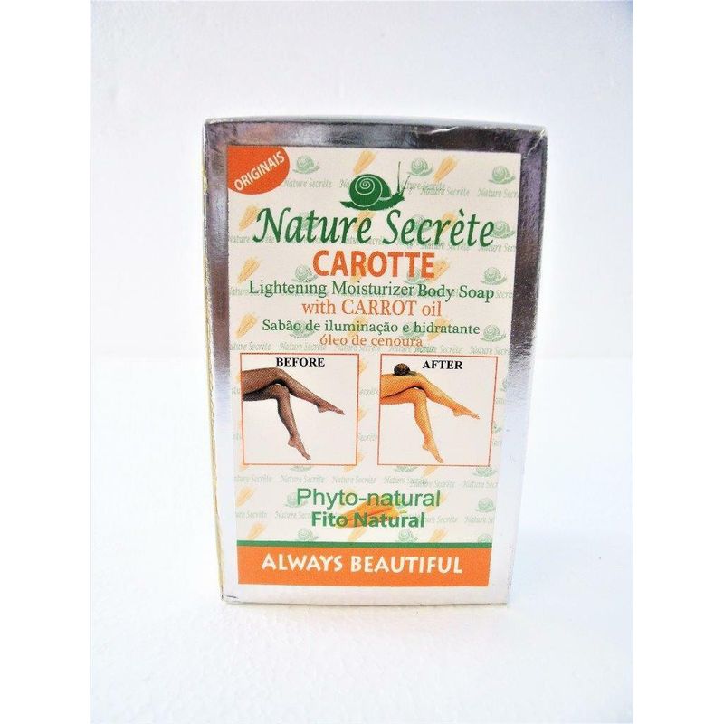 Nature Secret "CARROT" Skin Lightening Moisturizer Body Soap Bar, 12.35 ...