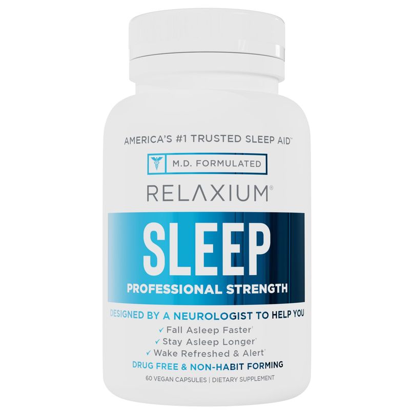 Relaxium Sleep Aid, Dietary Supplement, Non-Habit Forming, Supports ...