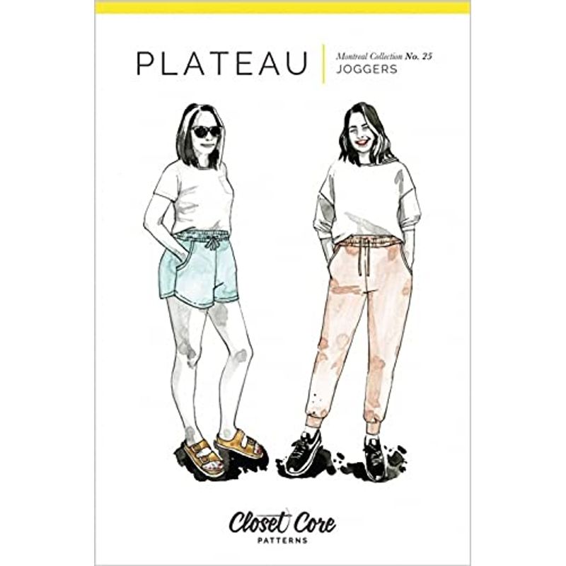 Closet Core Patterns Sewing Pattern Plateau Joggers - Online ...
