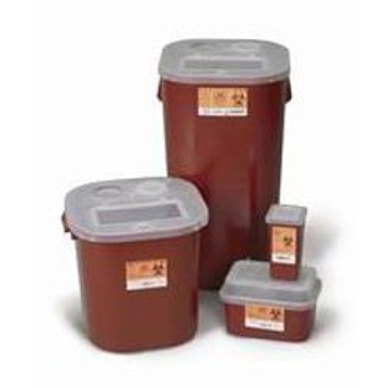 PT# 8703 Container Sharps-Tainer Stackable Med Red 1gal Ea by, Medical ...