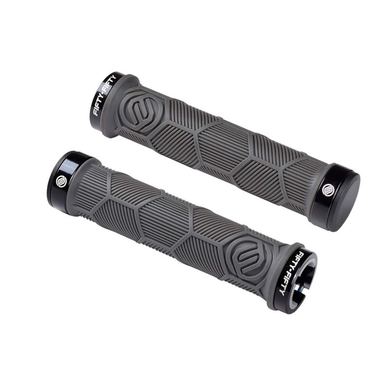 FIFTY-FIFTY Double Lock-On Mountain Bike Grips, Bicycle Handlebar ...