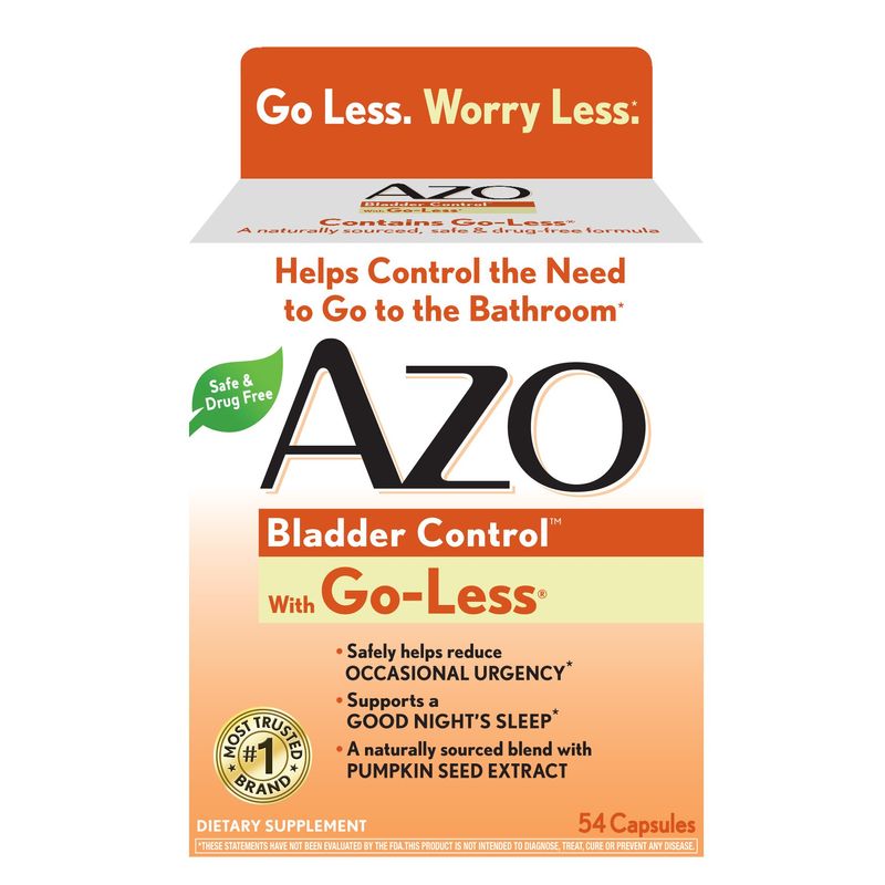 AZO Bladder Control with Go-Less Daily Supplement | Helps Reduce ...