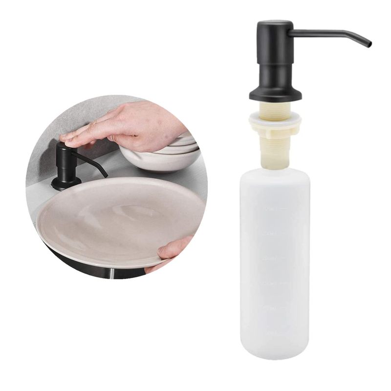 Built In Stainless Steel Sink Soap Dispenser Sink Dispenser Pump 350ml ...