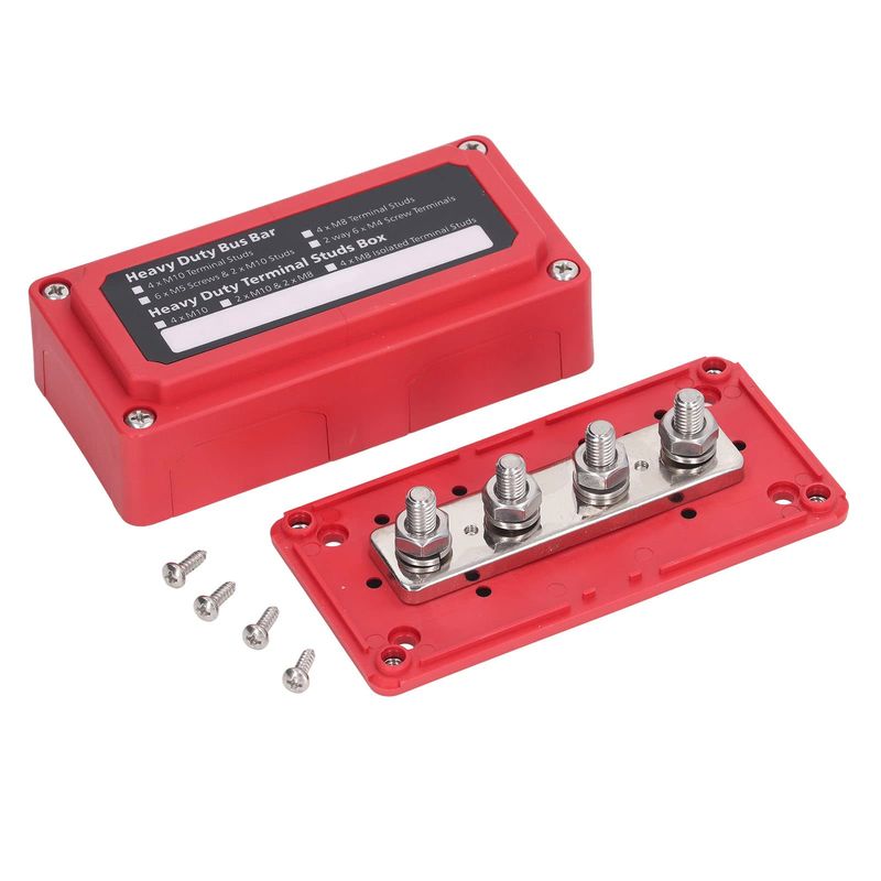 48V 300A DC Busbar Terminal Block, Busbar Box, Distribution Block, M8 ...
