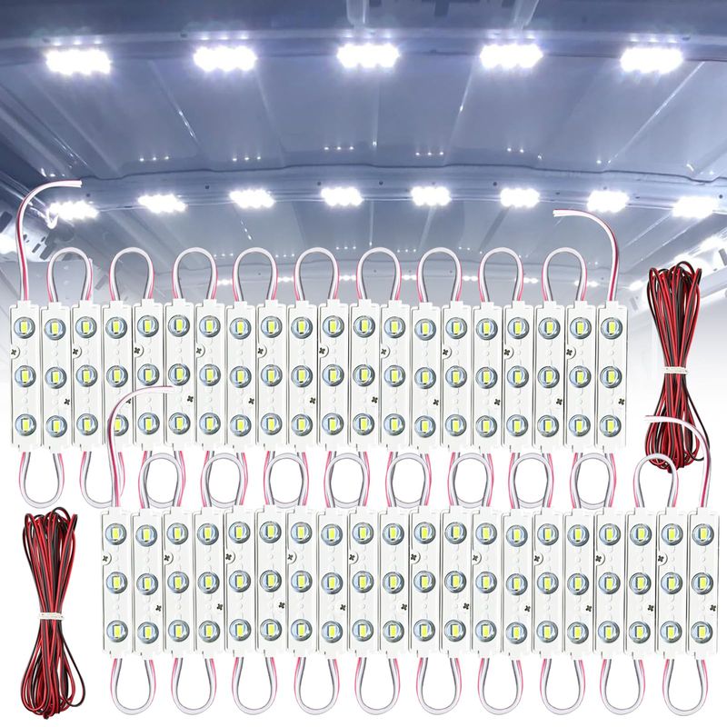 Topcloud 12V Van Interior Light, 120 LEDs Ceiling Lights Kit ...