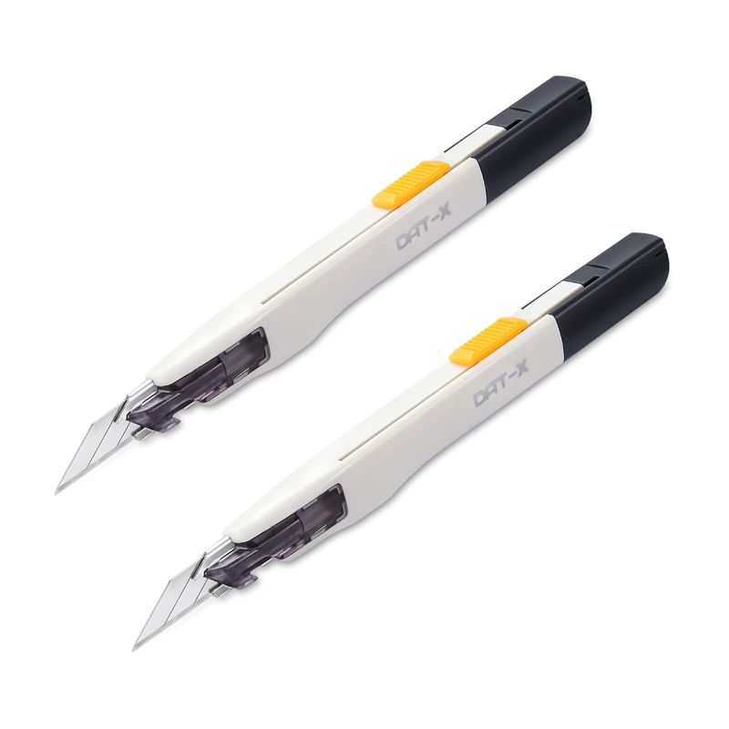 Utility Knife, 2-Pack DAT Series-X Portable Box Cutter, Fine Point Arts ...