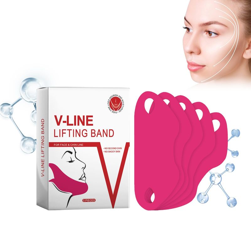 Pack of 5 V Line Lifting Mask for Double Chin, Double Chin Lifting Face ...