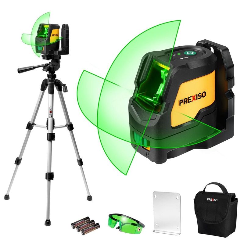 PREXISO Laser Level Self Leveling 100Ft Dual Module 150° Angle Cross ...