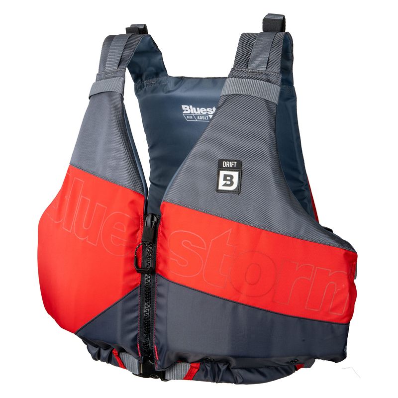 BLUESTORM Drift Kayak Life Jacket (PFD) | Fully Adjustable | Universal ...