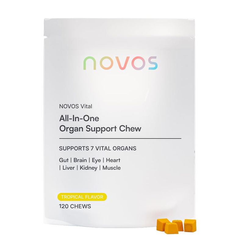 NOVOS Vital Nutritional Supplement Chews for Organ Liver, Brain, Eyes ...