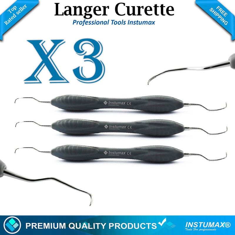 Langer 1-2 Curette Universal Periodontists Scalers Double Ended Hand ...