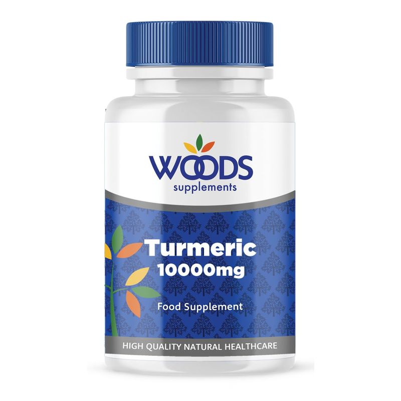 Turmeric 10,000mg Tablets from Woods Supplements | Equivalent to 10 ...