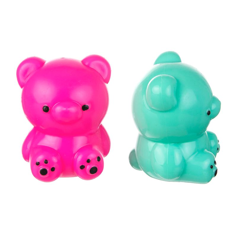 Expressions 2pc Gummy Bear Squishy Toys - Bright Magenta & Turquoise ...