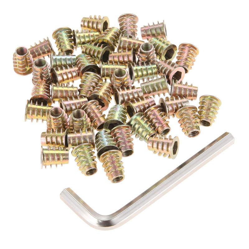 Nut Screw Type Insert Nuts Embedded Nuts Bolts Furniture Woodworking ...