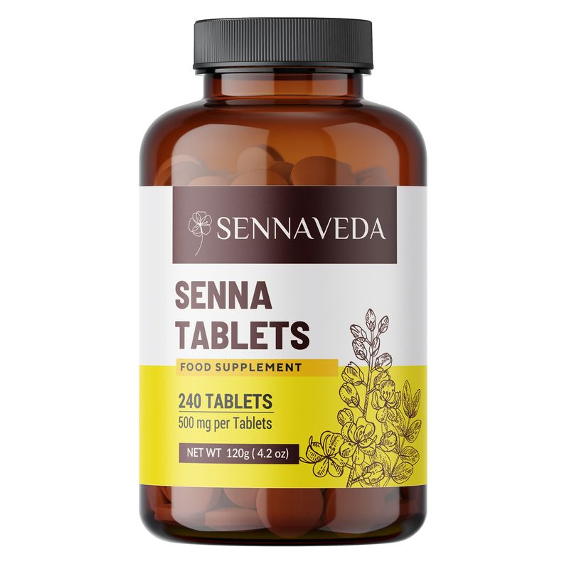 Sennaveda Senna Tablets 240 nos, Made with Senna Leaf Powder, Laxatives ...