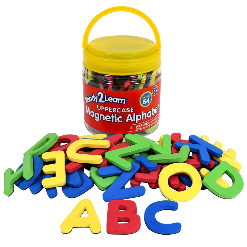 READY 2 LEARN Magnetic Alphabet - Uppercase - 52 Letters - Foam ...