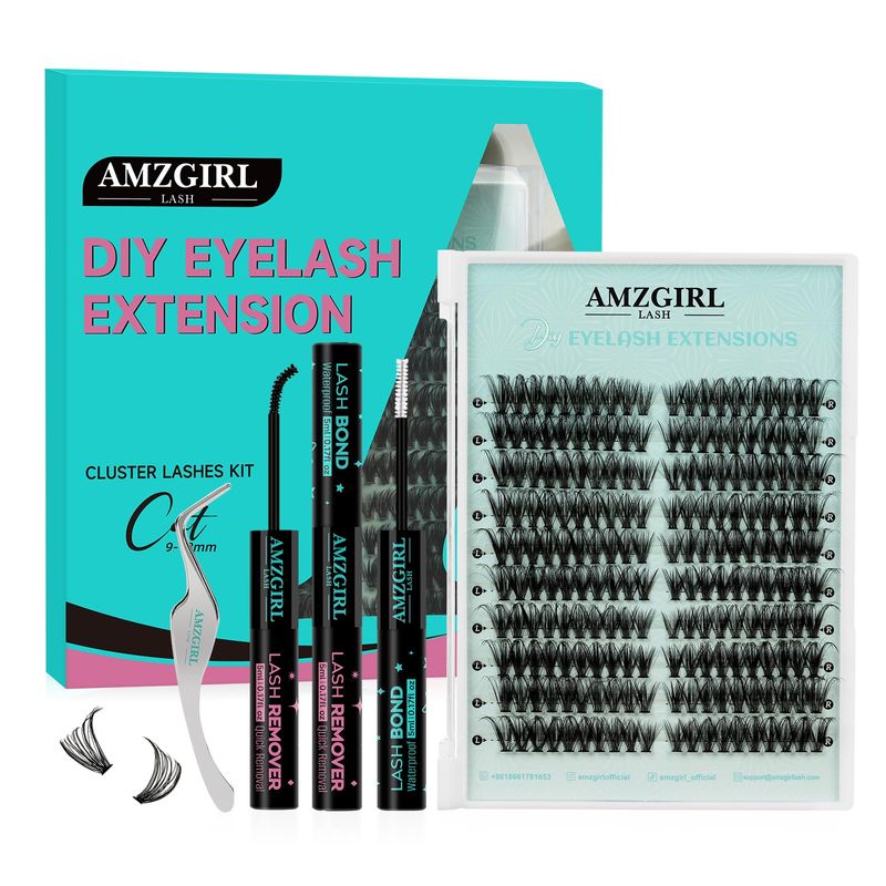 Natural Lash Clusters Left&Right Eyelash Clusters 200pcs C Curl Wispy ...