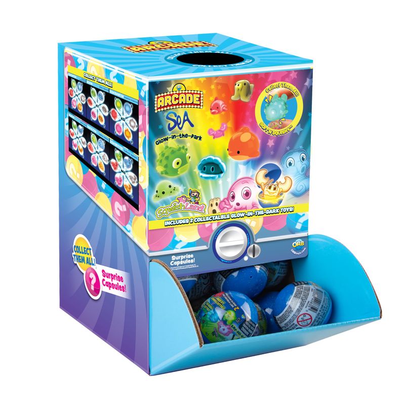 ORB Arcade Capsules Sqwishland Glow in The Dark Sea | 48 Capsules ...
