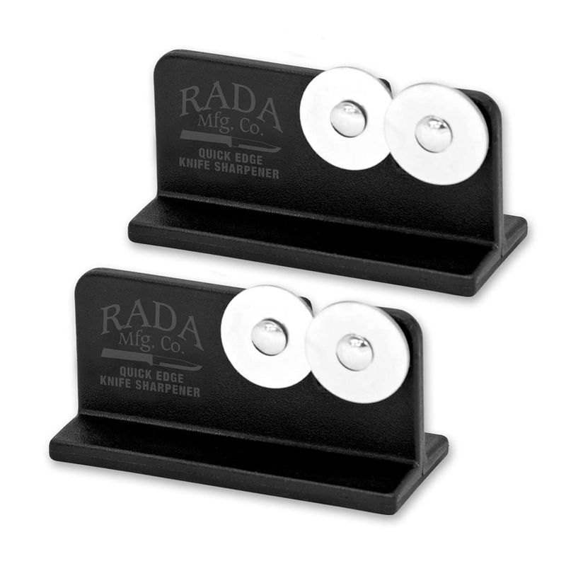 Rada Cutlery Quick Edge Knife Sharpener – Stainless Steel Wheels Made ...