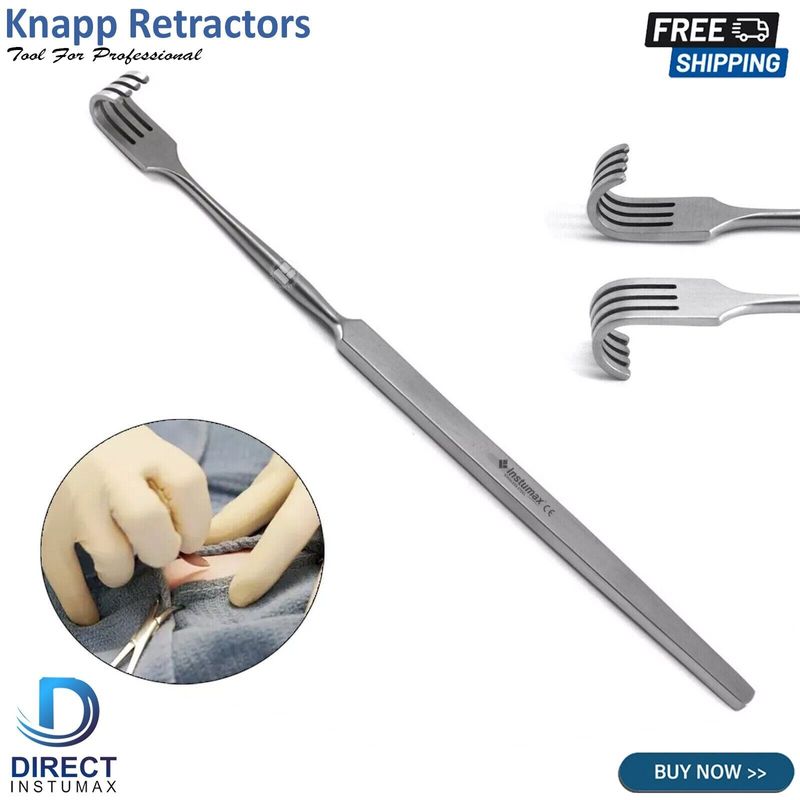 Retractor & Hook Rollet knap Rake Retractor Blunt Hook Stainless Steel ...