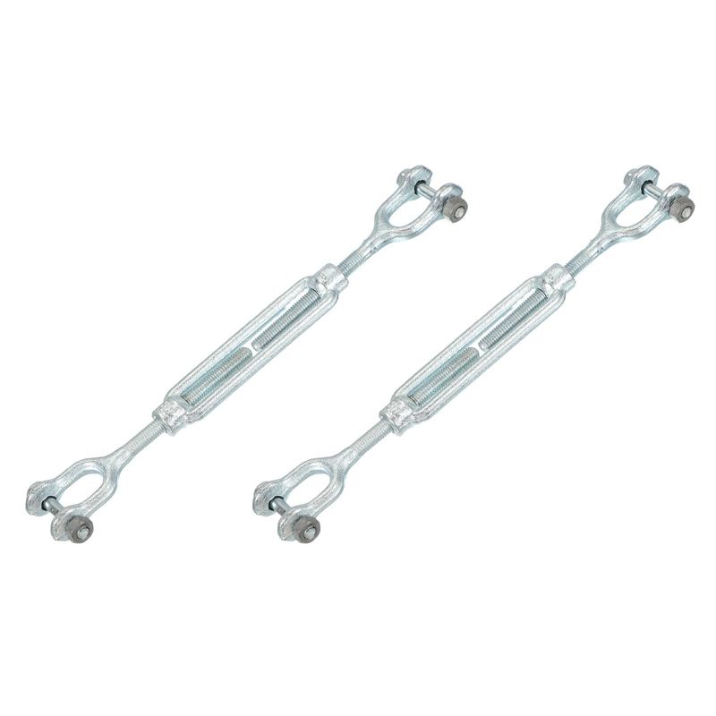 sourcing map 2Pcs M8(5/16") Jaw and Jaw Turnbuckles Wire Rope Tension ...