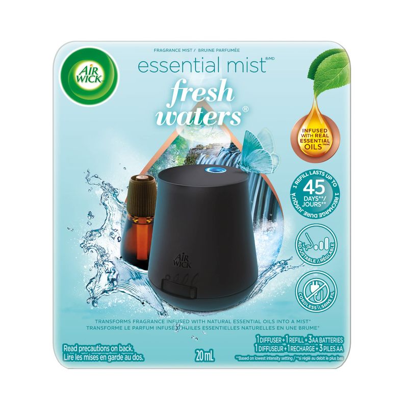 Air Wick Essential Mist, Essential Oil Diffuser, (Diffuser + 1 Refill ...