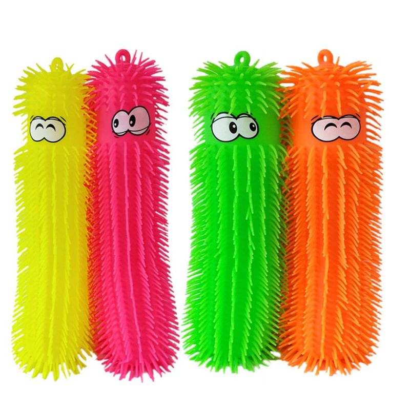 TOYANDONA Luminous Stretchy Caterpillar Puffer Worms Fidget Toys for ...