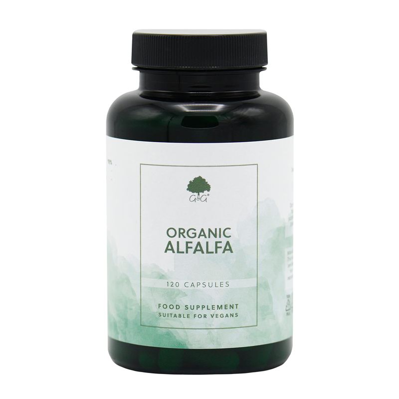 Organic Alfalfa Capsules | 500mg of Alfalfa per Capsule | 120 Vegan ...
